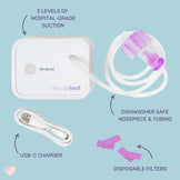 NozeBot Battery-Powered Baby Nasal Aspirator | Dr. Noze Best